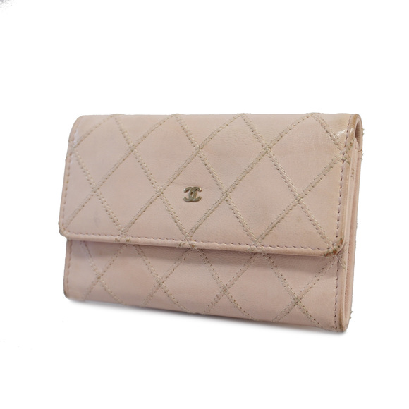 CHANEL | Accessories | Auth Chanel Coin Case Bicolore Leather Light ...